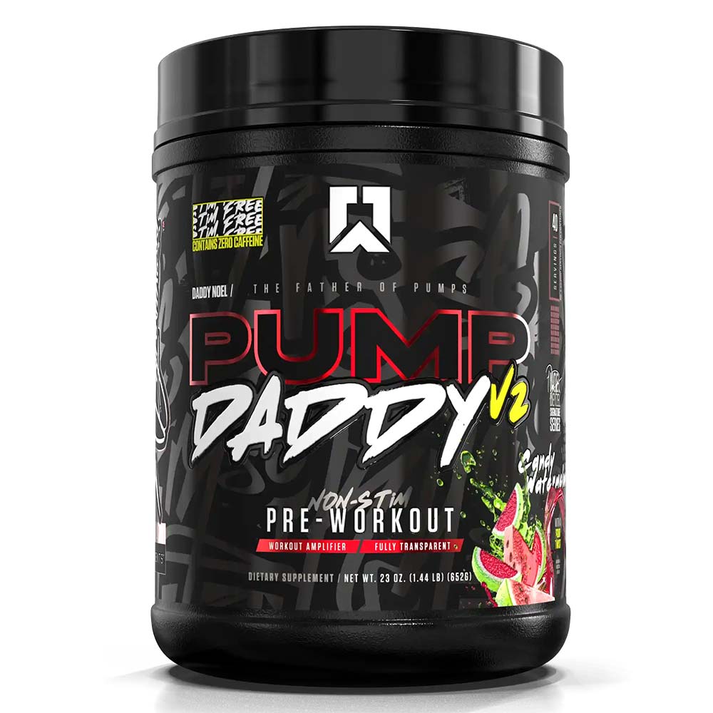 RYSE Pump Daddy V2 Non Stim Pre Workout, Candy Watermelon, 40, Non Sti